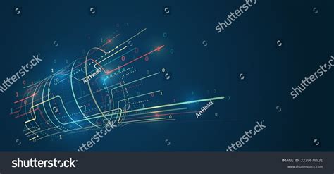 Visualization Sorting Data Abstract Processing Information Stock Vector