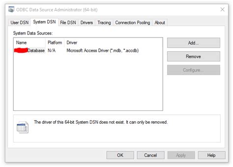 Odbc Data Source Driver Does Not Exist After Updating To Windows 10 Super User