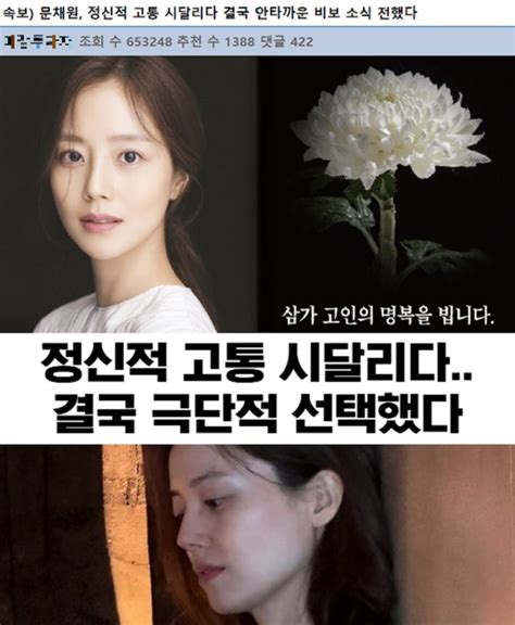 동네오빠 속보 루머에 고통받던 문채원 결국 안타까운 비보 소식 전했다 Facebook