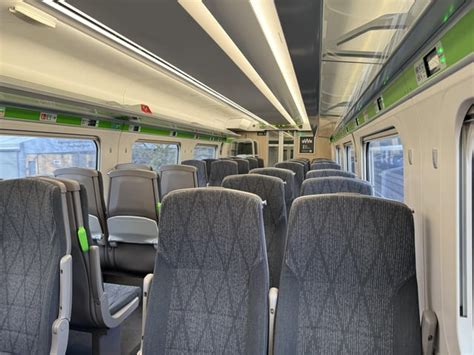 Standard Class Interior Of A Class 800 Hitachi At300 Intercity Express Train Iet Bi Mode