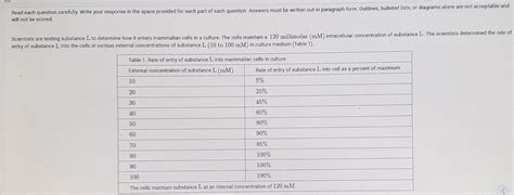 Solved Read Each Question Carefully Write Your Response In