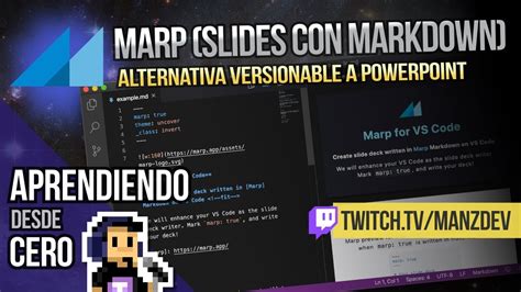 🎓 Creando Slides Con Markdown Marp Alternativa A Powerpoint Youtube