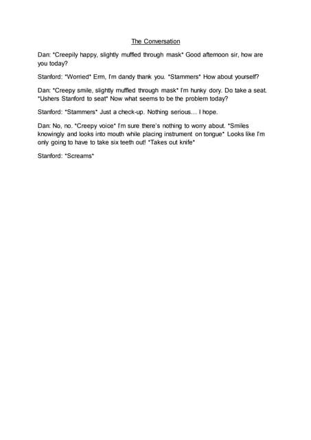 The Conversation The Script Docx