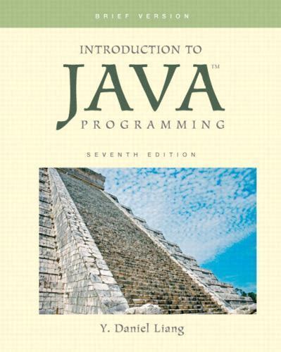 Introduction To Java Programming Brief Version By Liang Y Daniel