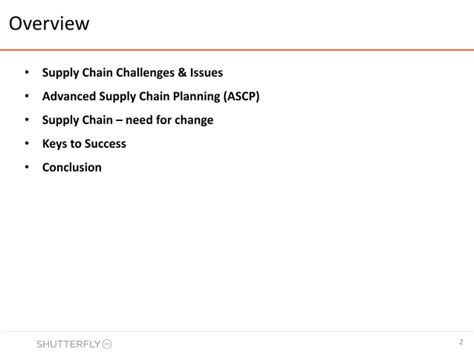 SCM Project Objectives PPT