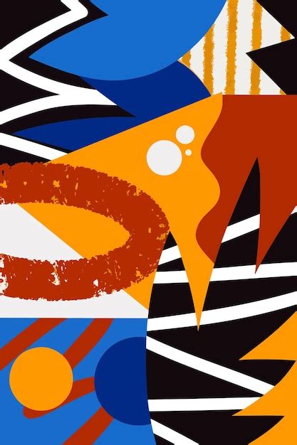 Premium Vector Warm Color Pattern Illustration