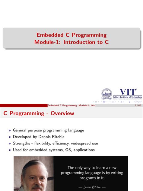 Embeddedcmodule1 New Pdf C Programming Language Integer Computer Science