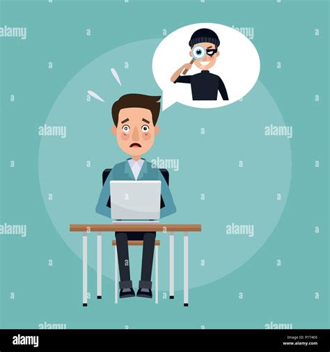 Hacker And Security System Stock Vector Image And Art Alamy