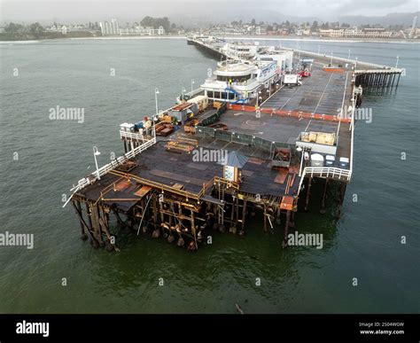 Santa Cruz Ca December 24 Aerial Photo Shows Aftermath Of The Pier