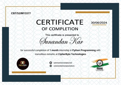 Sunandan Kar On Linkedin Internshipcompletion Pythonprogramming