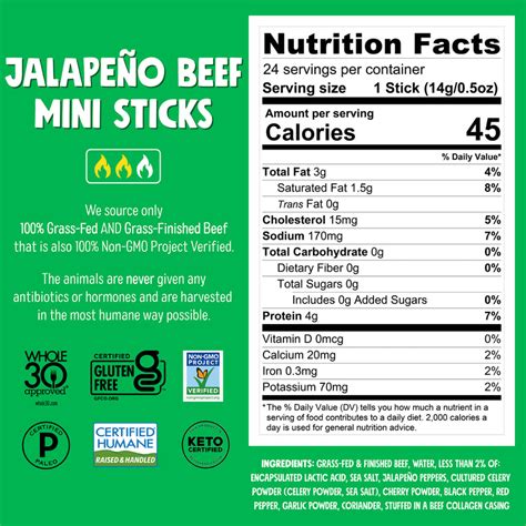 Gluten Free Mini Jalapeño Beef Jerky Stick Chomplings Chomps