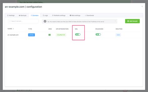 provisioning a wildcard ssl for a domain using dns api domain