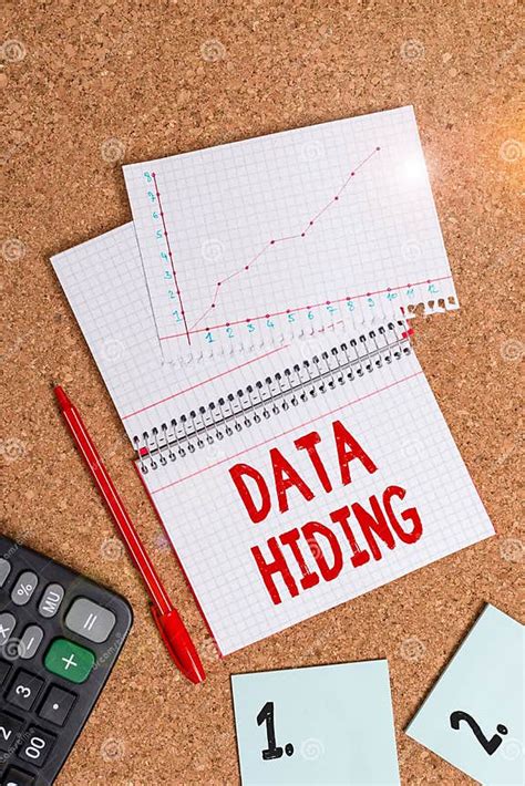 Word Writing Text Data Hiding Business Concept For Secretly Embedding