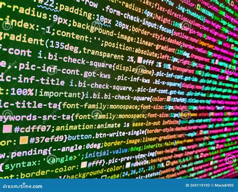 Binary Code Digital Technology Background Modern Web Development