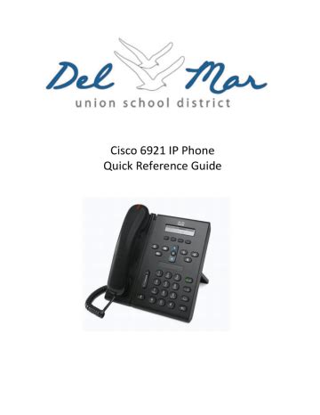 Cisco IP Phone Quick Reference Guide Manualzz