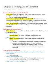 Chapter Thinking Like An Economist Pdf Chapter Thinking Like An