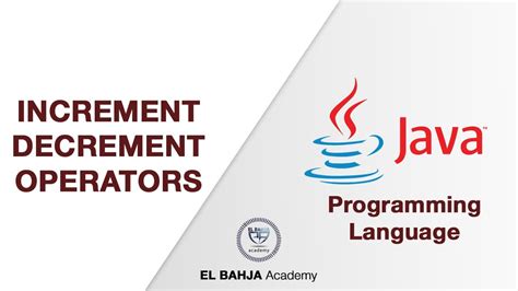 26 increment decrement operators java darija youtube