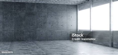 현대 거 대 한 콘크리트 소재 빈 홀 많은 열 및 텍스트 3d 렌더링에 대 한 Windows 바탕 화면 공간 큰 흰색 빛나는 0명에 대한 스톡 사진 및 기타 이미지 Istock