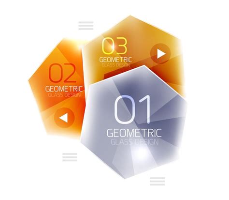 Premium Vector Colorful Hexagon Web Box