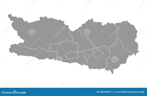 Carinthia Map State And District Map Of Carinthia Political Map Of