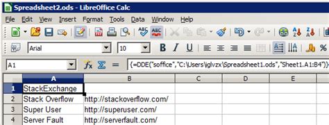 Ubuntu Libreoffice Calc Prompting To Update Links To Other Files Why Super User