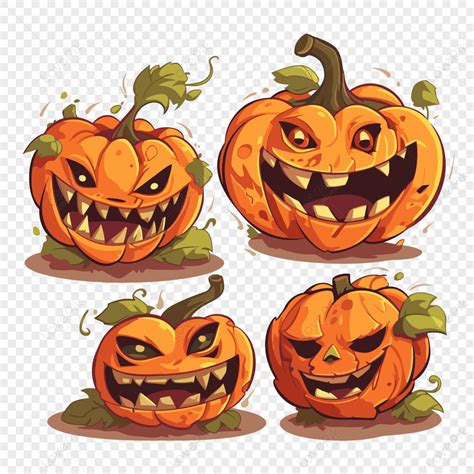 잭 오 랜턴 벡터클립 아트만화상표 Png 일러스트 무료 다운로드 Lovepik