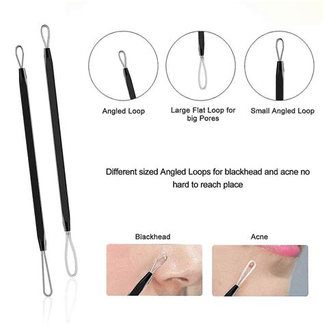 Pimple Popper Tool Kit10 Pcs Professional Pimple Comedone Extractor Tool Acne Removal Kit