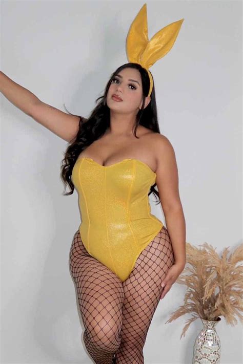 Hot Rabbit 2 Piece Costume Set Gold Fashion Nova