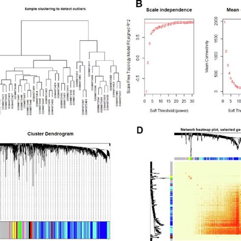 co expression analysis based on wgcna a sample clustering to detect