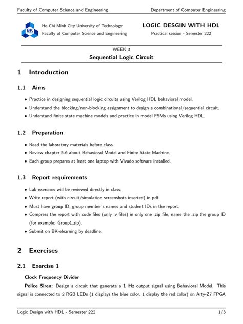 Lab3 Pdf Hardware Description Language Computer Engineering