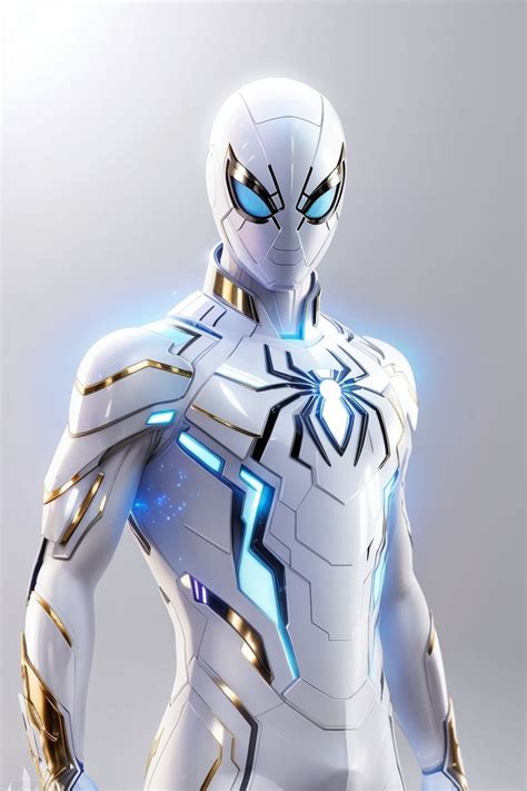 Spider Man In A White Suit Spider Man White Suit K Image Spider Man New Suit Marvel Art