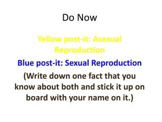 Asexual And Sexual Reproduction Ppt