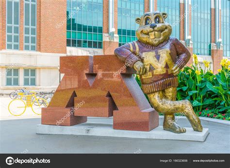 Goldy Gopher Mascot At The University Of Minnesota Stock Illustration