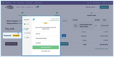 Odoo Website Paystack Payment Acquirer WebKul