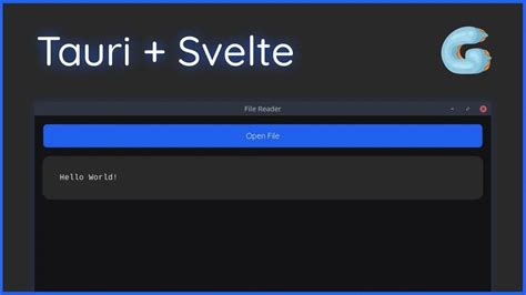 easy cross platform apps for web developers with tauri svelte r tauri