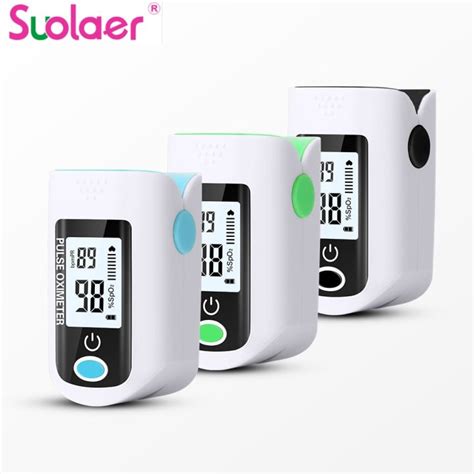 Suolaer Pulse Oximeter Monitor Finger Oxymeter Meter Clip Spo2 Pr Sensor Oled Display Pulse