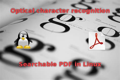 How To Ocr To Searchable Pdf In Linux · One Transistor
