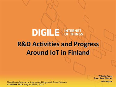 Pdf Randd Activities And Progress Around Iot In Finland · 32 Iot