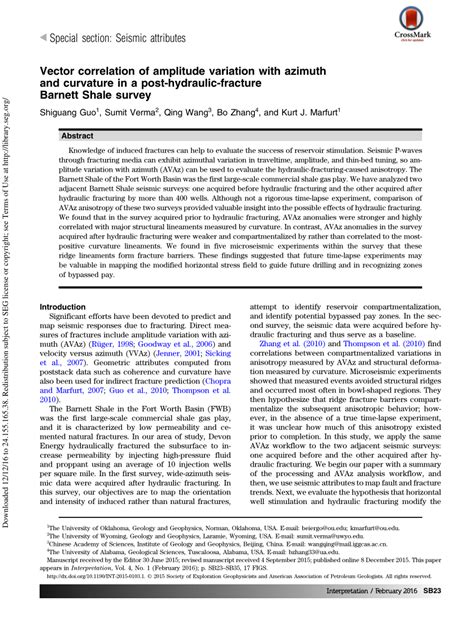 Pdf Vector Correlation Of Amplitude Variation With Azimuth And