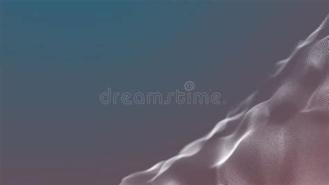 Popular Abstract Motion Background Digital Waving Surface Seamless Loop Stock Illustration