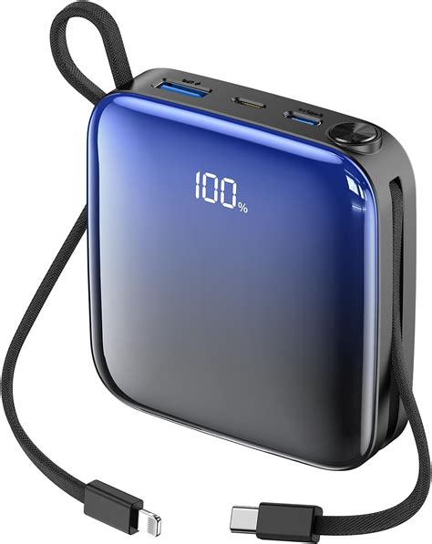 Amazon Com Portable Charger Mah W Pd W Usb C Power Bank Fast Charging With Built In