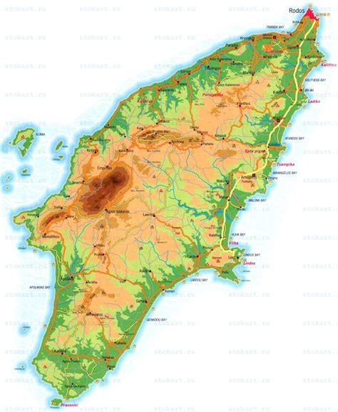 Карта Родоса