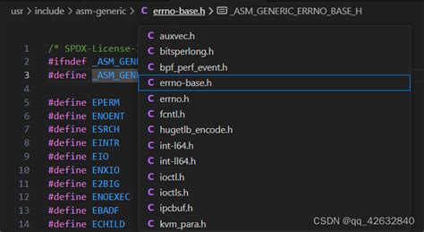linux内核errno base h源码分析 csdn博客