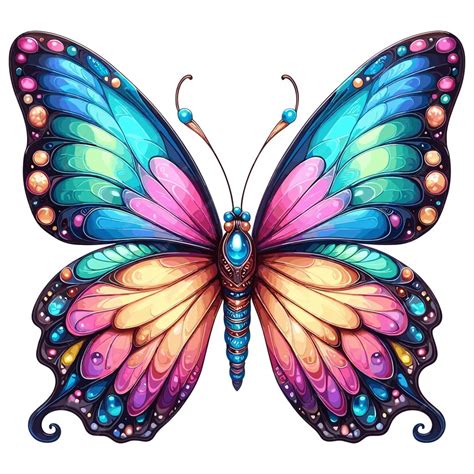 Premium Vector Cute Butterfly Vector Cartoon Illustration
