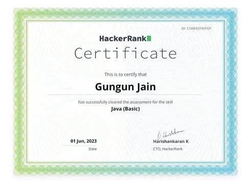 Gungun Jain On Linkedin Hackerrank