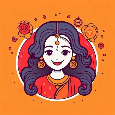 Premium Ai Image Teej Festival Illustration