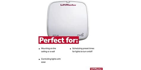 LiftMaster LM Ceiling Or Wall Mounted MyQ Remote LiftMaster LM Ceiling Or Wall Mounted MyQ Remote