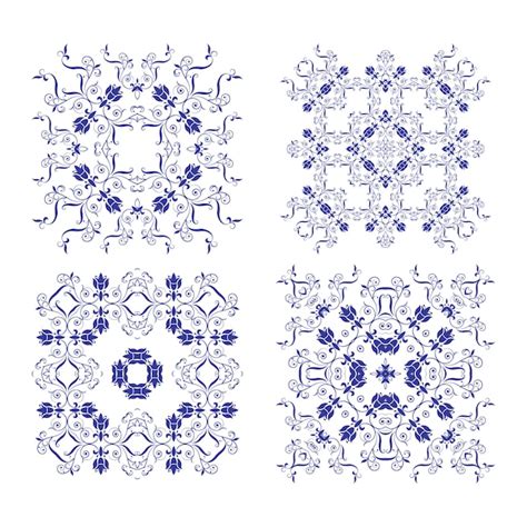 Premium Vector Set Of Different Lace Elements