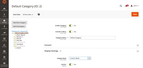 Add Custom Category Display Mode Magevision