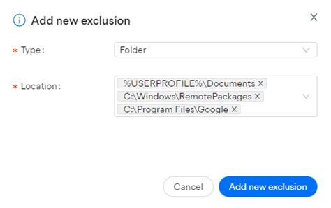 configuring cloud backup exclusions